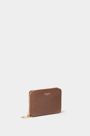 OSPREY LONDON The Core Small Leather Zip Around Purse - Tan