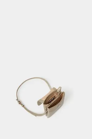 OSPREY LONDON Madison Leather Phone Bag - Gold