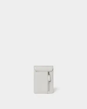 OSPREY LONDON Madison Leather Phone Bag - Stone