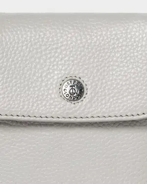 OSPREY LONDON Madison Leather Phone Bag - Stone