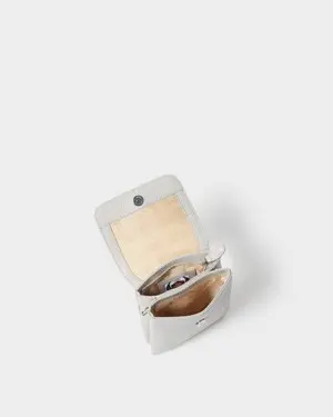 OSPREY LONDON Madison Leather Phone Bag - Stone