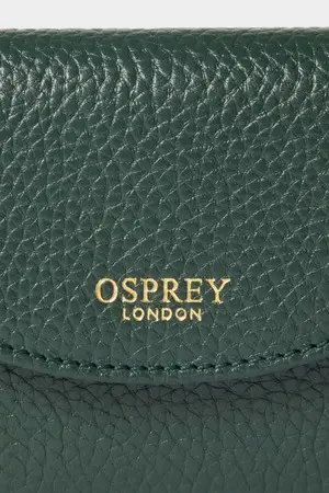 OSPREY LONDON The Core Small Leather Matinee Purse - Forest