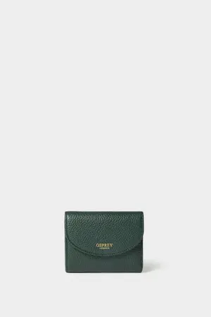 OSPREY LONDON The Core Small Leather Matinee Purse - Forest