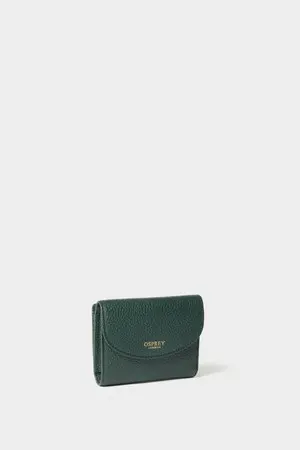OSPREY LONDON The Core Small Leather Matinee Purse - Forest