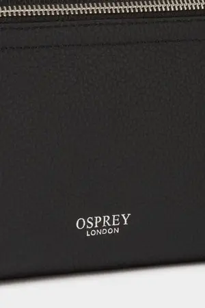 OSPREY LONDON The Stella Leather Crossbody Bag - Black
