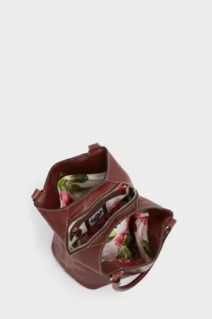 OSPREY LONDON The Narissa Small Leather Hobo Bag