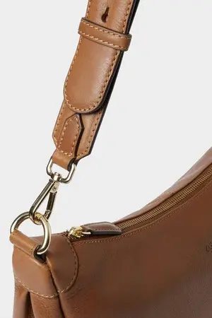 OSPREY LONDON The Oxford Leather Sling Bag - Tan