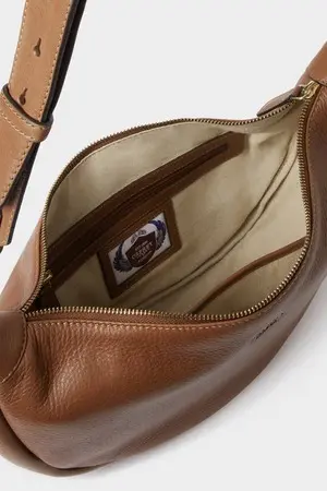 OSPREY LONDON The Oxford Leather Sling Bag - Tan