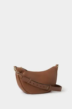 OSPREY LONDON The Oxford Leather Sling Bag - Tan
