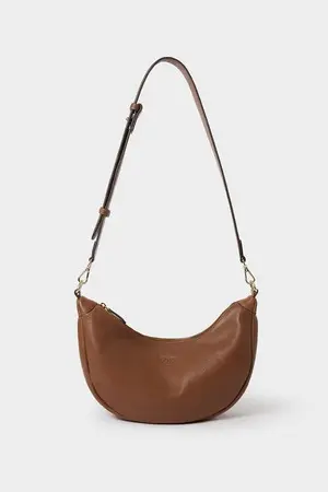 OSPREY LONDON The Oxford Leather Sling Bag - Tan