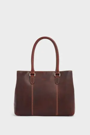 OSPREY LONDON The Madden Leather Shoulder Bag