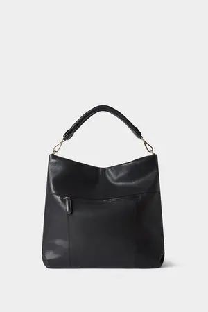 OSPREY LONDON The Carina Large Leather Hobo Bag