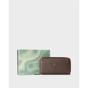 OSPREY LONDON The Compass Leather Travel Wallet - Tan