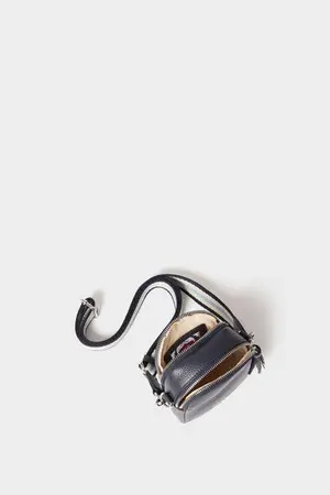 OSPREY LONDON Stella Leather Phone Bag With Adjustable Strap - Navy