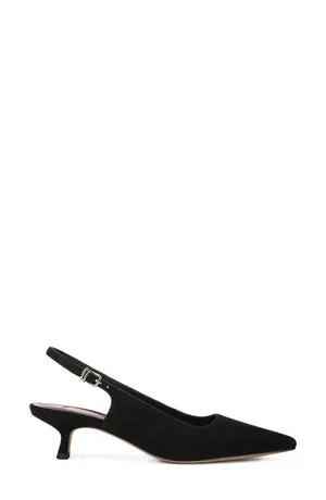 Vince Sabra Slingback Kitten Heel Pumps - Black-dm