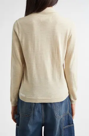 MAISON MARGIELA Charles Patching Wool Blend Cardigan