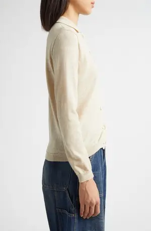 MAISON MARGIELA Charles Patching Wool Blend Cardigan