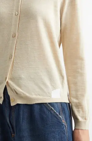 MAISON MARGIELA Charles Patching Wool Blend Cardigan