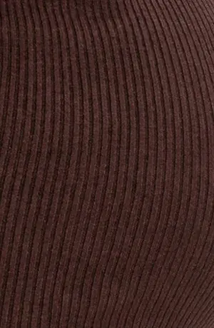 PIETRO BRUNELLI Lavinia Rib Knit Maternity Dress - Moka