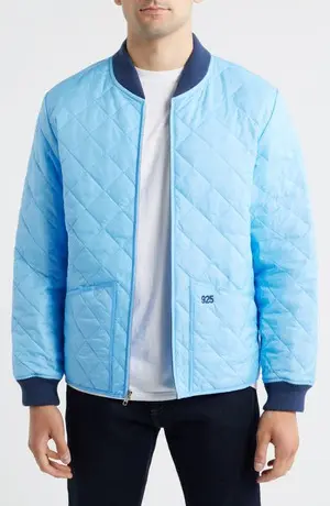 925 ORIGINALS Quilted Nylon Jacket - Blue