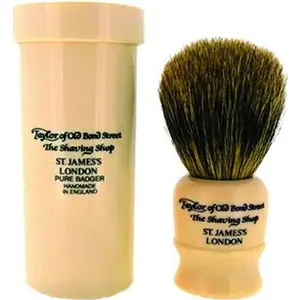 TAYLOR OF OLD BOND STREET Pure Badger Travel Brush - Ivory