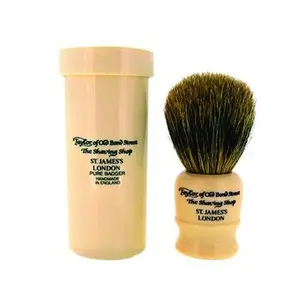 TAYLOR OF OLD BOND STREET Pure Badger Travel Brush - Ivory