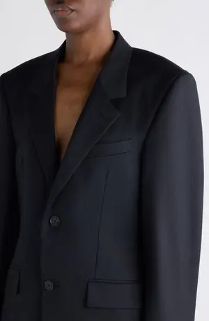 Balenciaga Tailored Wool Gabardine Jacket