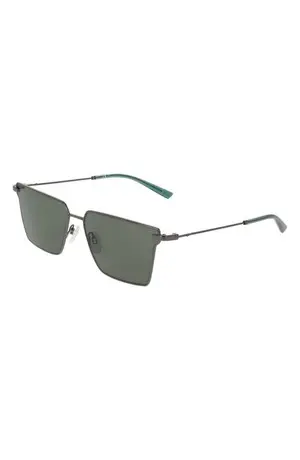 Nike Pursuit Flair 60mm Square Sunglasses - Gunmetal/green