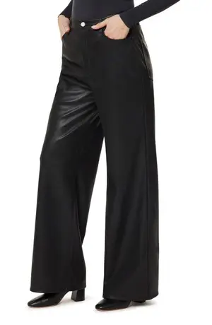 Habitual Wide Leg Faux Leather Pants
