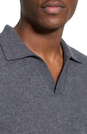 Theory Boiled Merino Wool Johnny Collar Sweater