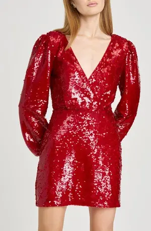 WAYF Whitney Sequin Mini Dress