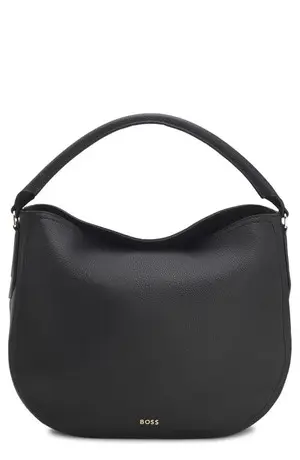 Hugo Lenah Leather Shoulder Bag - Black