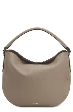 Hugo Lenah Leather Shoulder Bag - Open Brown
