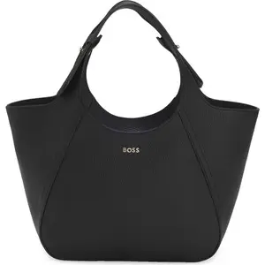 Hugo Small Lenah Leather Tote Black