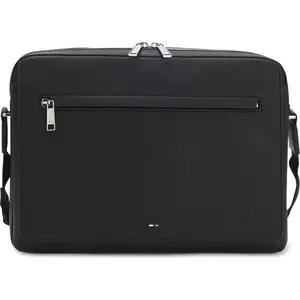 Hugo Ray Faux Leather Messenger Bag - Black