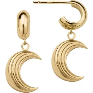 Jennifer Zeuner Jewelry Apollo Huggie Hoop Earrings - 18k Gold Vermeil
