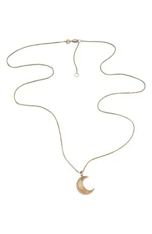 Jennifer Zeuner Jewelry Apollo Pendant Necklace - Gold Vermeil