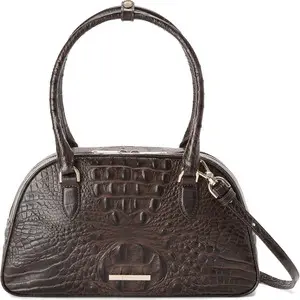 Brahmin Angie Leather Barrel Bag - Chocolate Alden Road
