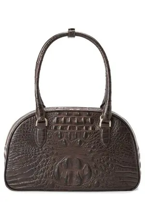 Brahmin Angie Leather Barrel Bag - Chocolate Alden Road