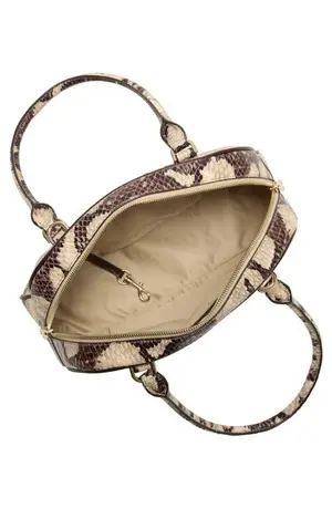 Brahmin Angie Leather Barrel Bag