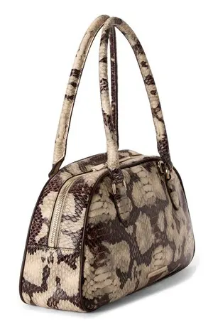 Brahmin Angie Leather Barrel Bag
