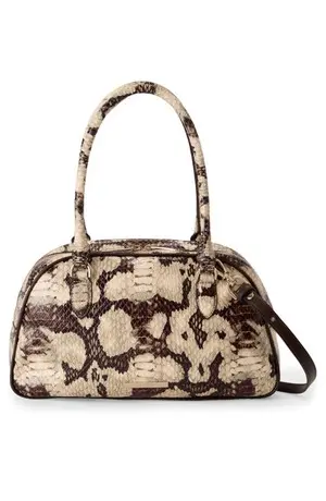 Brahmin Angie Leather Barrel Bag
