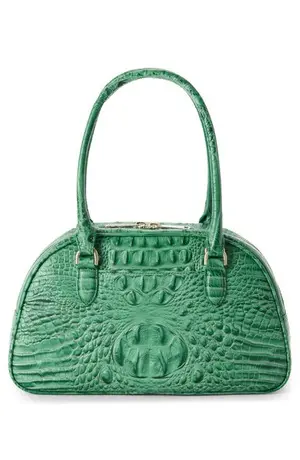 Brahmin Angie Leather Barrel Bag - Palm