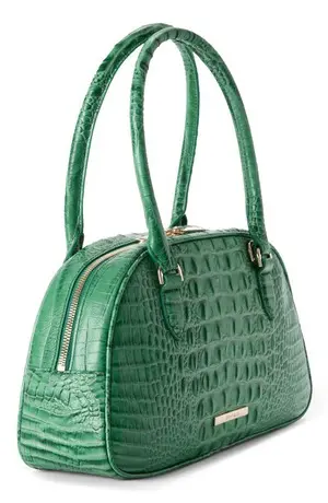 Brahmin Angie Leather Barrel Bag - Palm