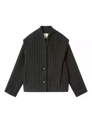 Isabel Marant Étoile Dyogo Pinstripe Wool Blend Jacket