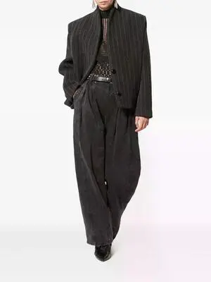 Isabel Marant Étoile Dyogo Pinstripe Wool Blend Jacket