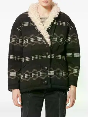 MARANT ETOILE Patterned Jacket - Black