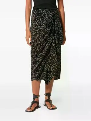 MARANT ETOILE Zaine Draped Midi Skirt