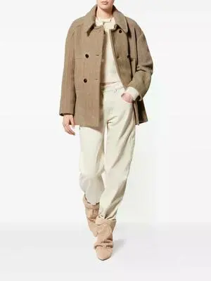 Isabel Marant Étoile Pinstripe Double-breasted Fiby Coat