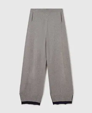 Stella McCartney Wide-leg Contrast Panel Trousers